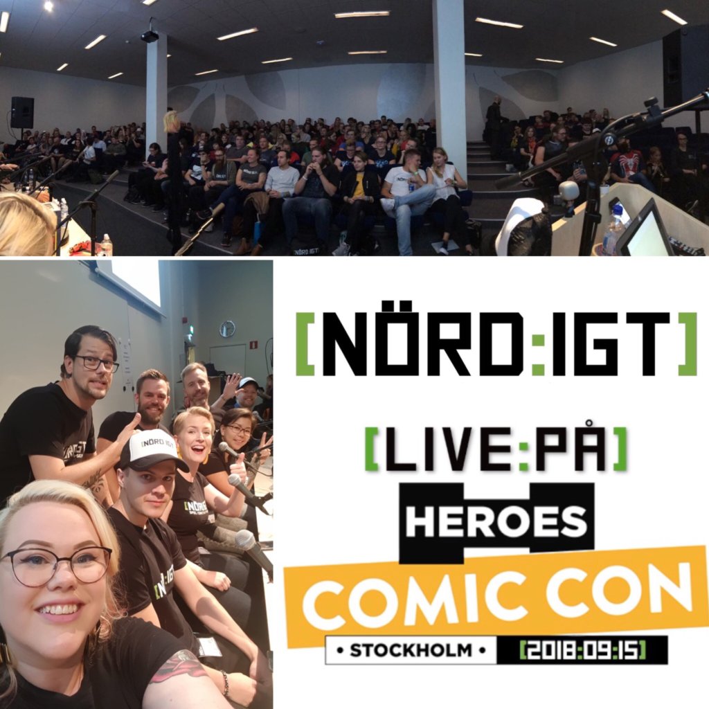 EP227 – Den som spelades in på Comic Con Stockholm 2018 – Nördigt.nu